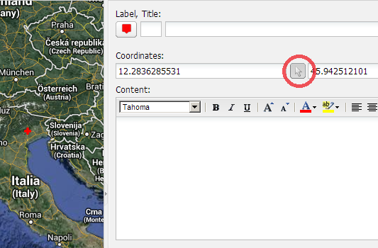 Marker Editor — MapStore Training