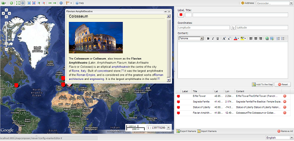 Marker Editor — MapStore Training